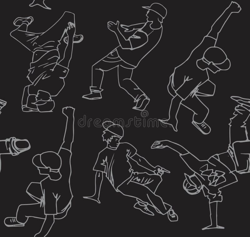 Breakdancers stock illustration. Illustration of music - 70466762