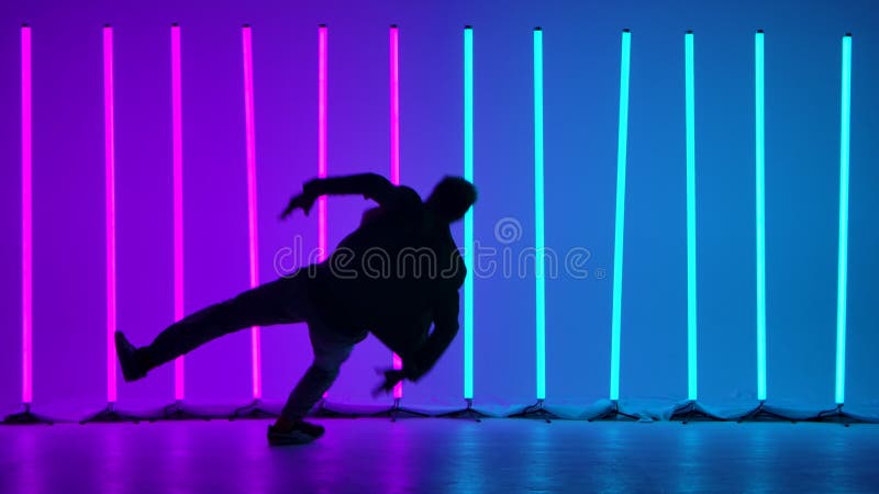 Breakdancing with Acrobatic Spinning Elements Against the Backdrop of ...