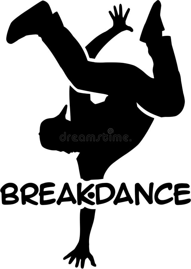 Breakdance silhouette stock vector. Illustration of people - 92253188