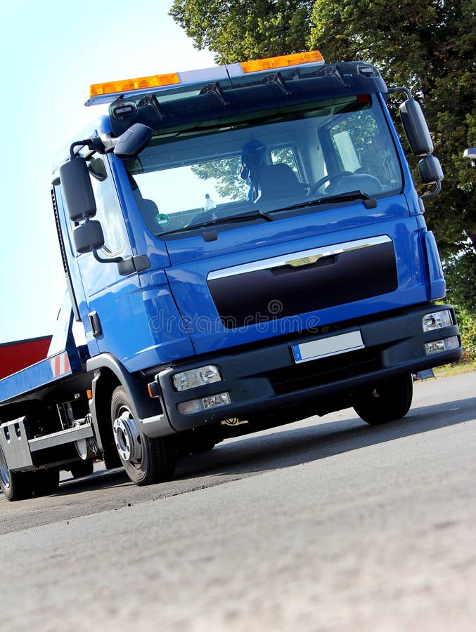 Breakdown vehicle stock photo. Image of retrieval, blue - 21340478
