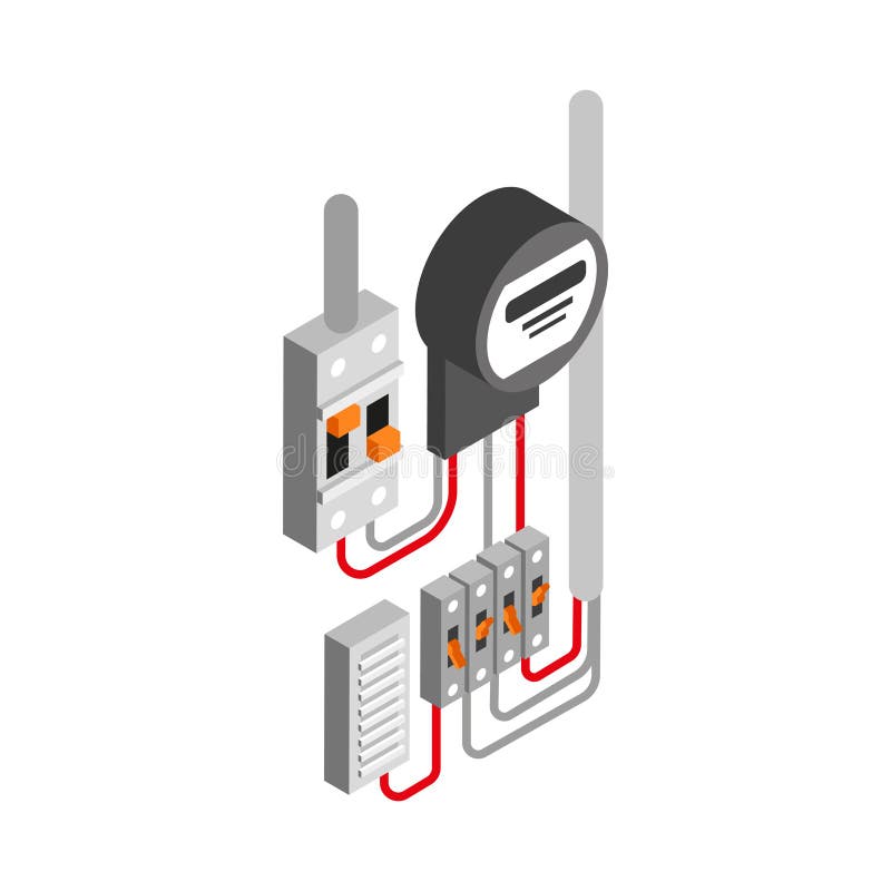 Breaker Box Icon stock vector. Illustration of instrument - 275539946