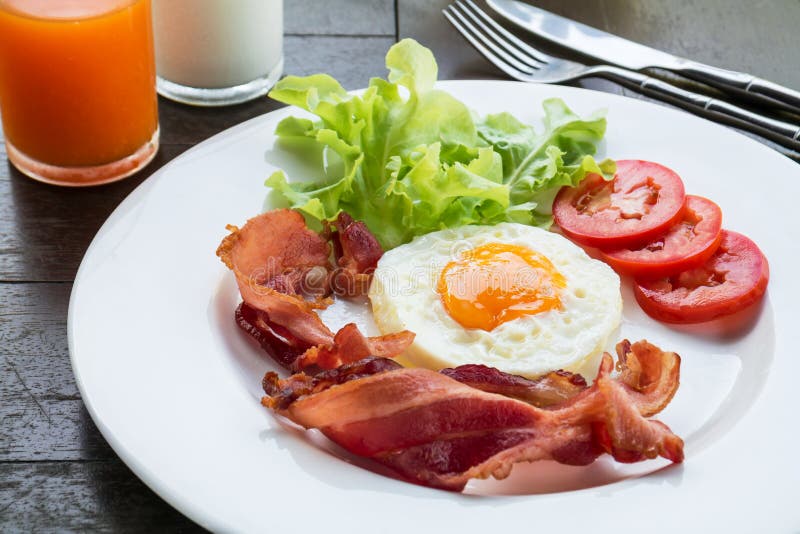 Full Breakfast Plate stock photo. Image of fried, mushrooms - 1522870