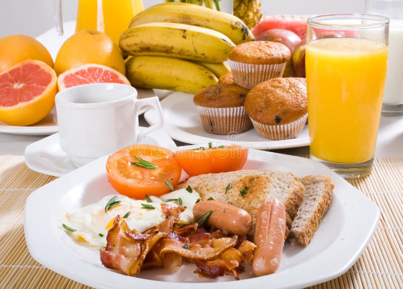 Rich Breakfast stock image. Image of orange, vegetable - 23387813