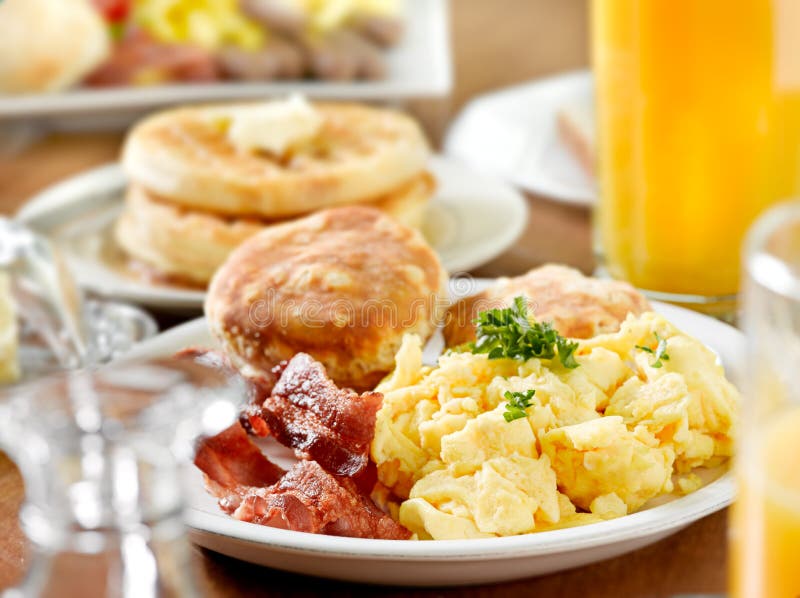 Huge breakfast stock image. Image of plate, cooked, american - 14633895