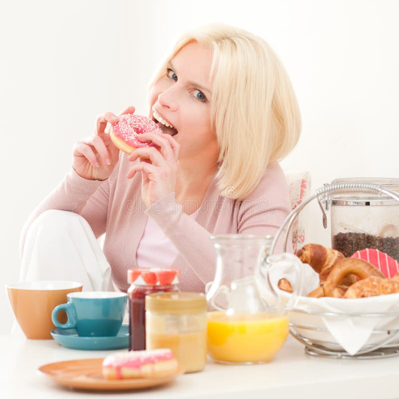 Breakfast stock image. Image of morning, caucasian, happy - 19511633
