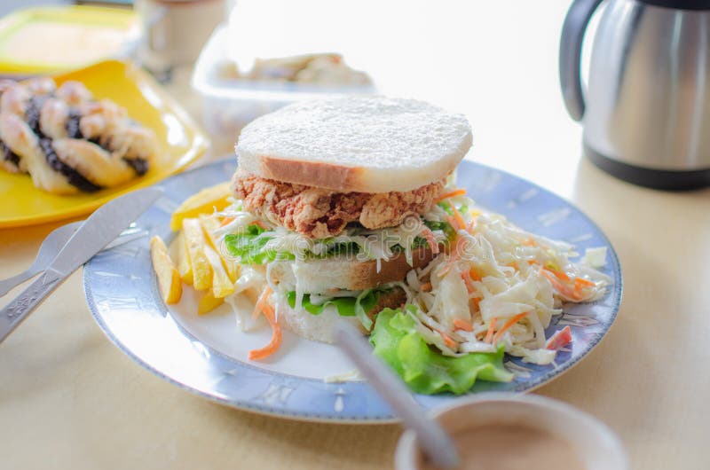 Nepali Breakfast Meal, Paratha Stuffed Bread Dish With Egg Curry Served ...