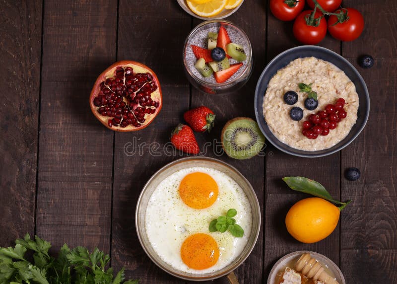 Breakfast assortment stock image. Image of snack, nutrition - 173141097