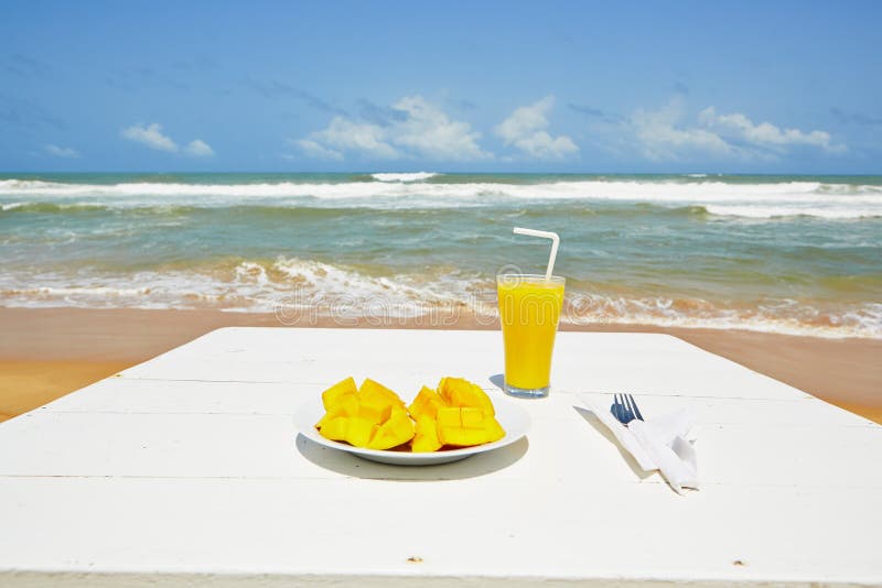 Breakfast on the beach stock photo. Image of breakfast - 41756710