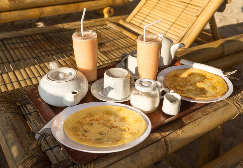 Breakfast at the beach stock photo. Image of morning - 31993596