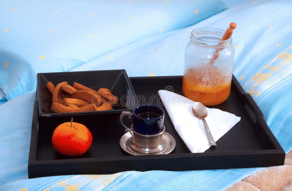 Breakfast in bed stock image. Image of meal, design, morning - 13578891