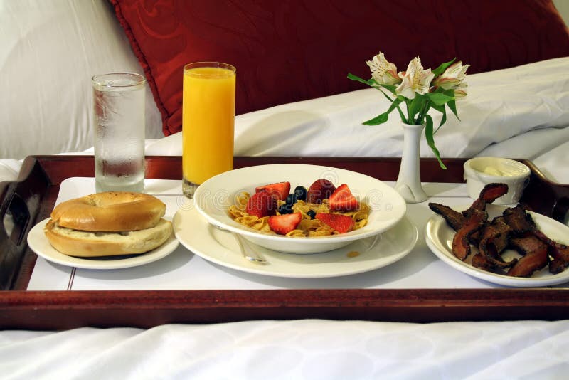 Breakfast Room Service stock photo. Image of cereal, drinks - 2670156