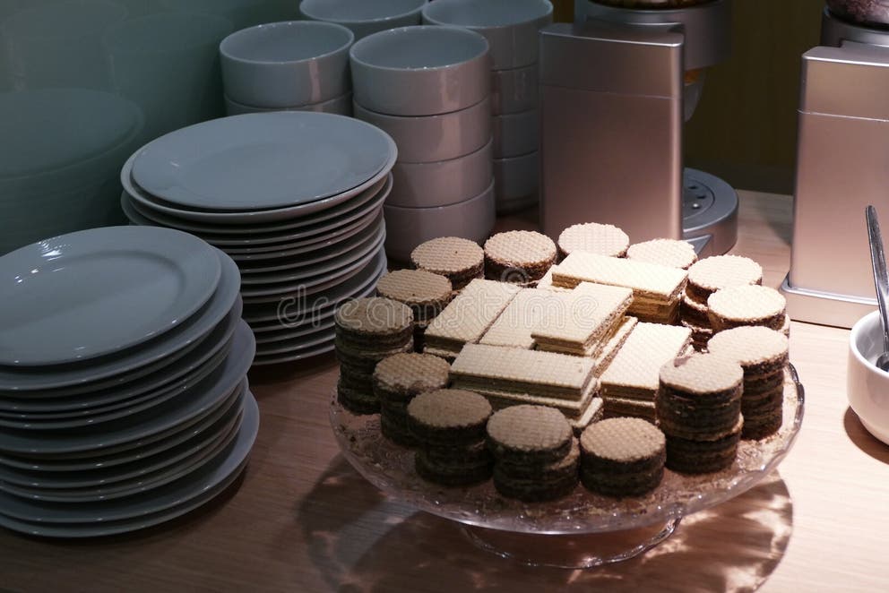 Breakfast with Biscuits Served in a Hotel Stock Photo - Image of ...