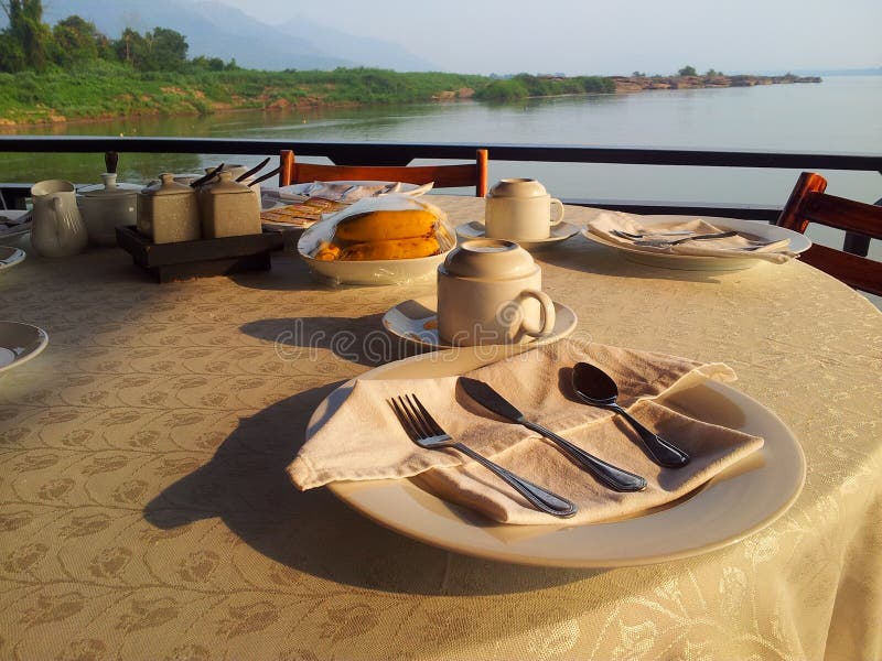 Breakfast stock photo. Image of river, breakfast, khong - 42826736