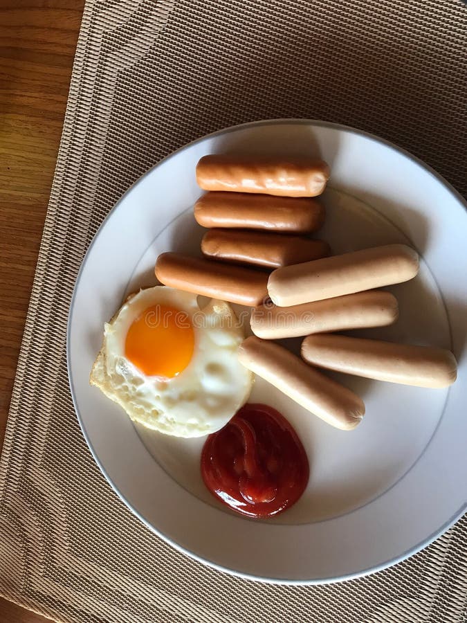Breakfast stock image. Image of food, sausage, breakfast - 160544961