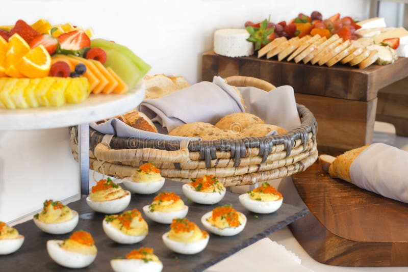 Fancy Buffet Line stock photo. Image of delicious, serving - 1613008