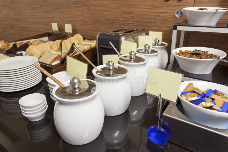 Breakfast Buffet Concept, Breakfast Time in Luxury Hotel Stock Image ...