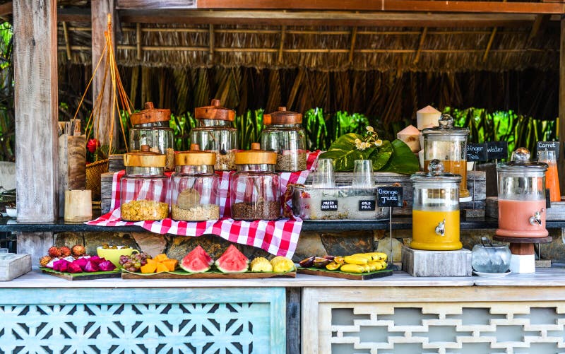 Breakfast Buffet at Luxury Resort Stock Image - Image of dining, cook ...
