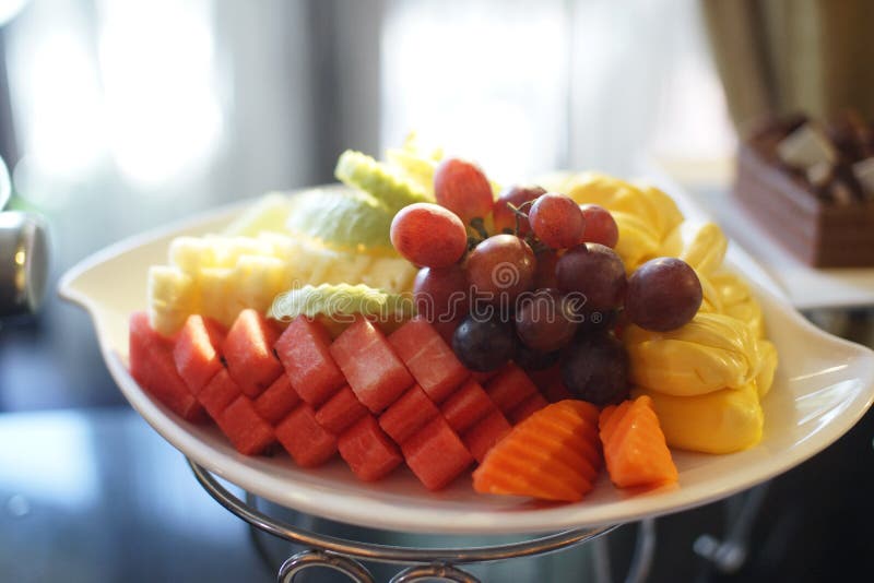 Breakfast Buffet for the Party or Conference in the Hotel Stock Photo ...