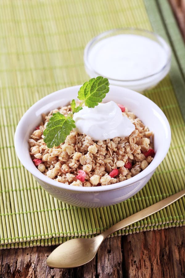 Breakfast cereal stock image. Image of bowl, snack, food - 16416561