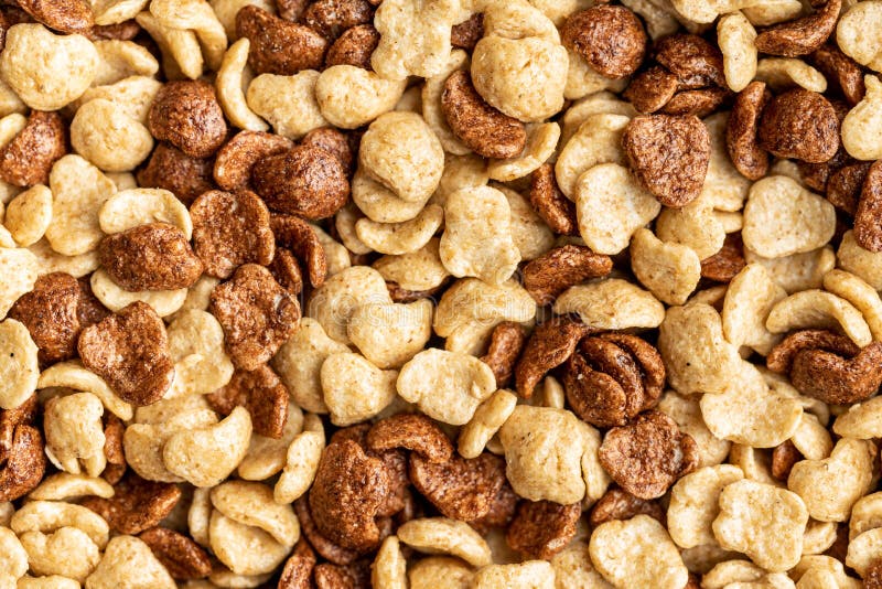 Breakfast cereal flakes stock photo. Image of grain - 253794092