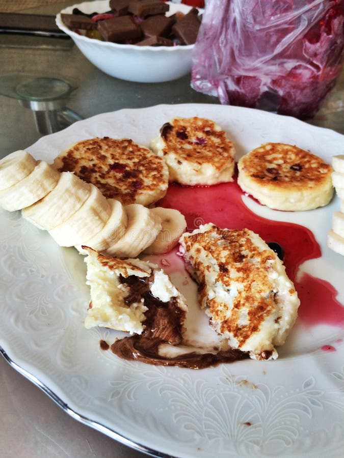 Breakfast with chocolate stock image. Image of chocolate - 102235427