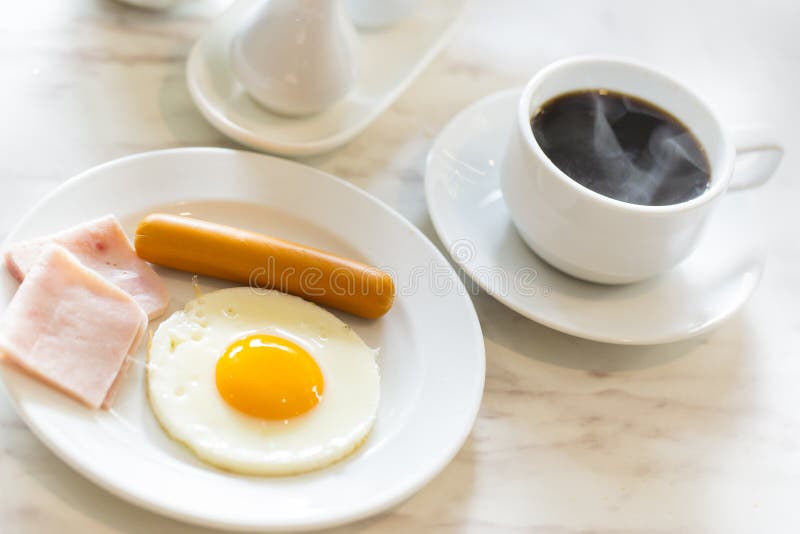 Breakfast with coffee stock photo. Image of cappucino - 187710738