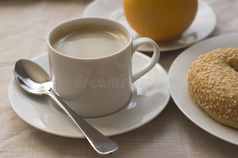 Breakfast and coffee stock photo. Image of diet, steel - 206438