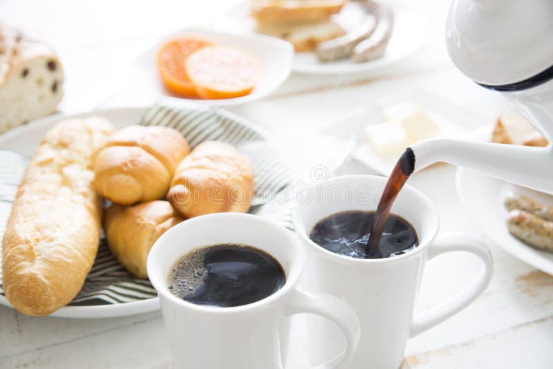 Breakfast and coffee stock photo. Image of vegetable - 167109084