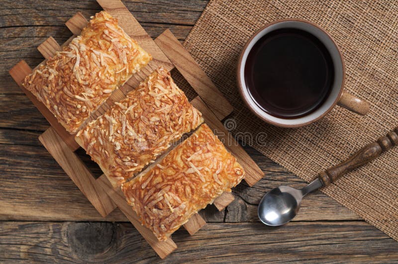 Breakfast with Coffee and Cookies Stock Image - Image of fresh ...