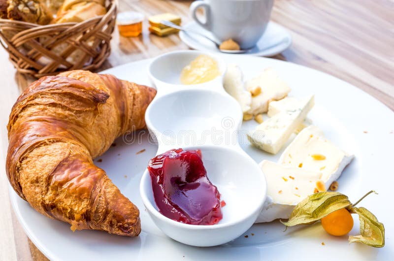 Breakfast with coffee stock image. Image of buttery, bake - 40861255