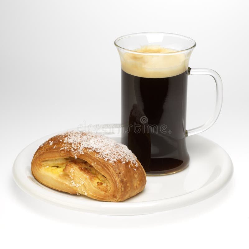 Breakfast : Coffee and Pastry Stock Photo - Image of liquid, delicious ...