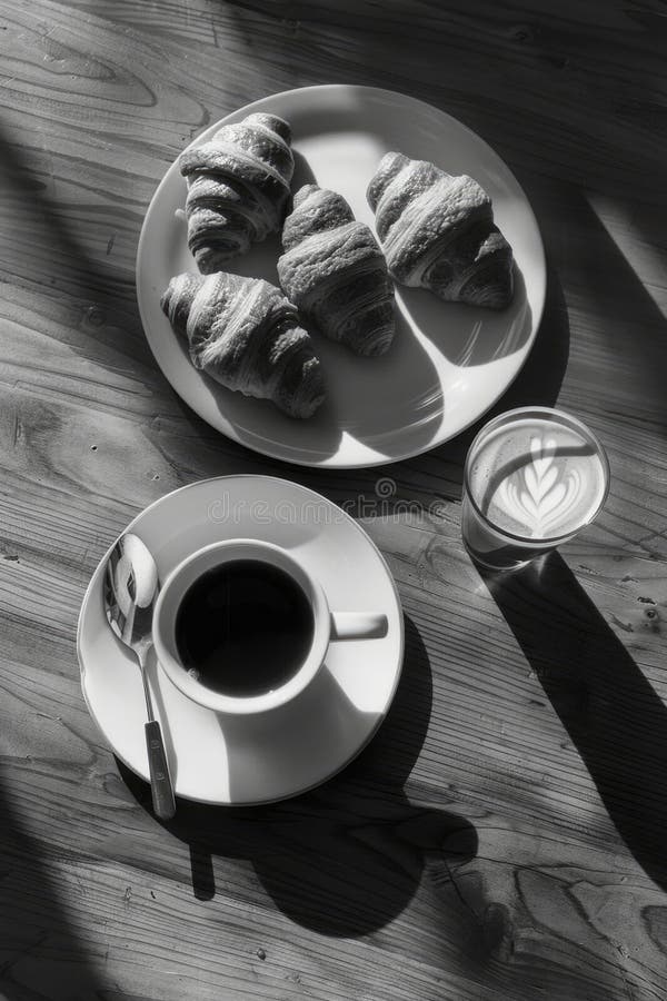 Breakfast in a Coffee Shop stock image. Image of snack - 363030631