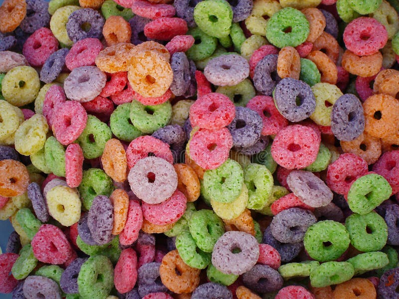 Breakfast colored cereals stock photo. Image of shape - 78174370