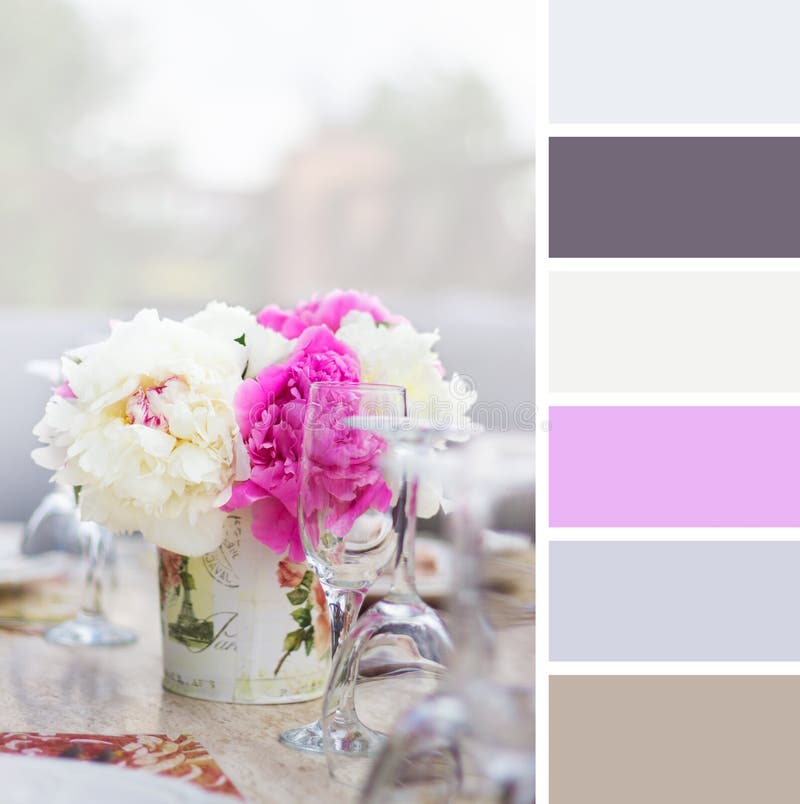 Breakfast, Colour Palette Swatches. Stock Image - Image of freshness ...