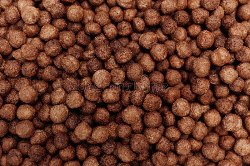 Breakfast Concept - Close Up of Chocolate Breakfast Balls Stock Image ...