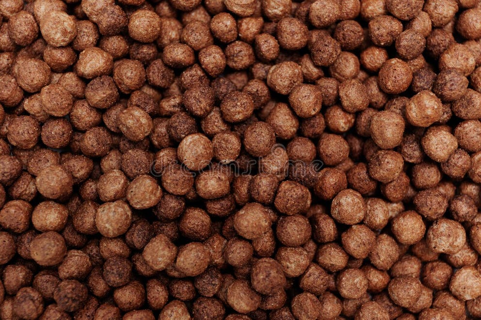 Breakfast Concept - Close Up of Chocolate Breakfast Balls Stock Image ...