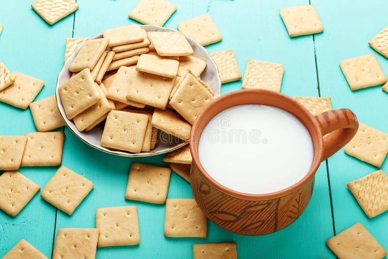 Breakfast with crackers stock image. Image of fiber - 104804505