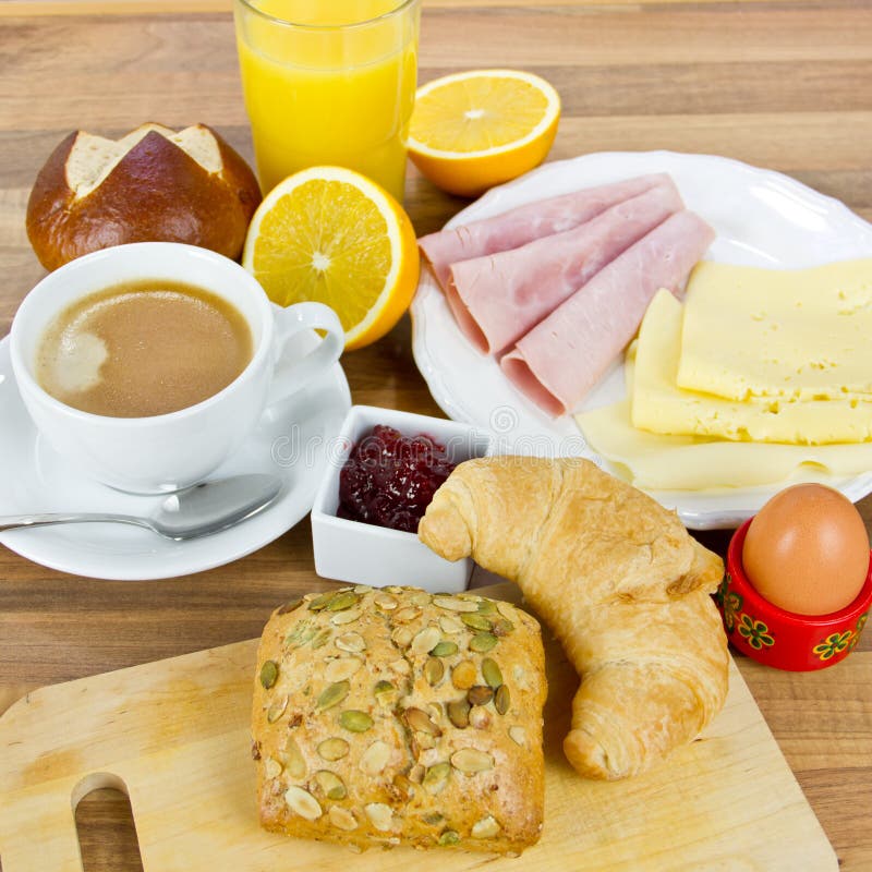 Breakfast Tray Laying on White Bed Stock Photo - Image of bedroom ...