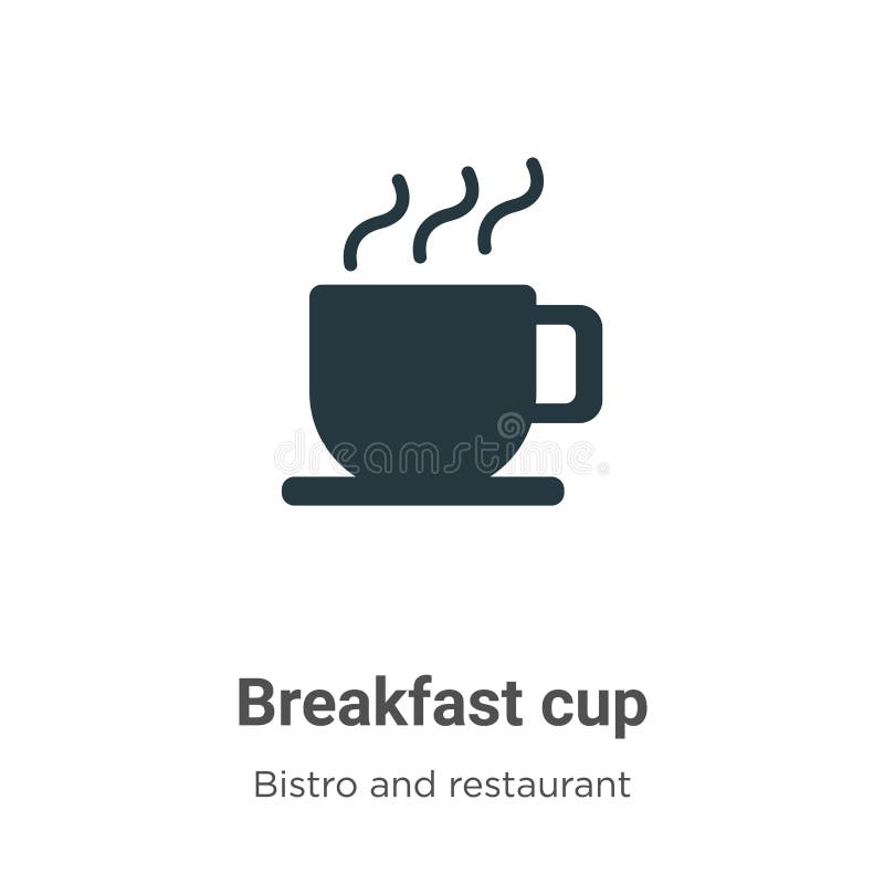 Breakfast Vector Icon on White Background. Flat Vector Breakfast Icon ...