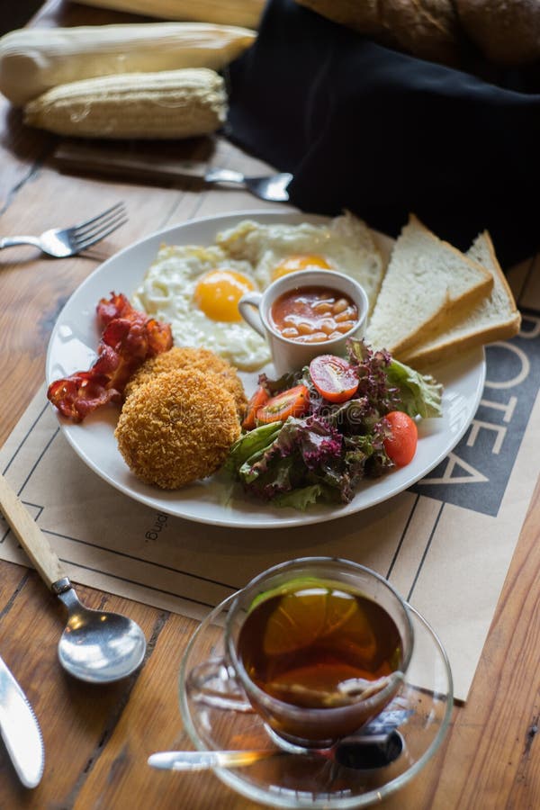 Breakfast of the day stock image. Image of salad, season - 153534105