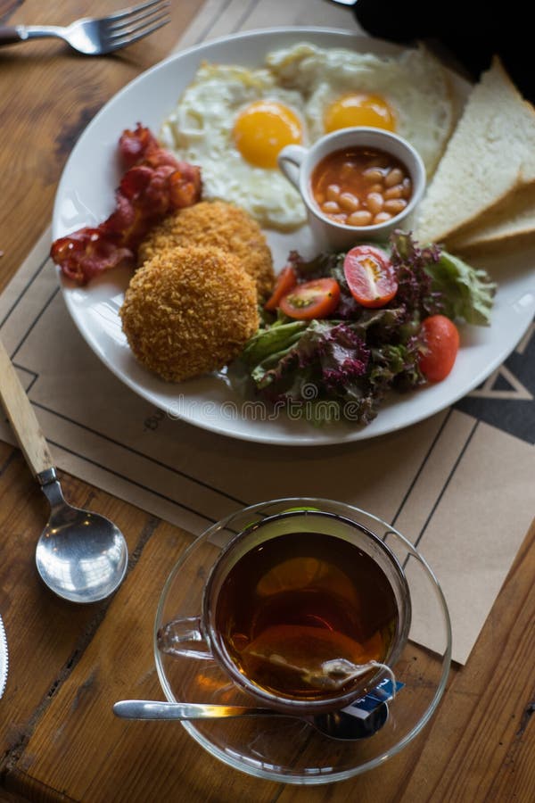 Breakfast of the day stock image. Image of bistro, great - 153534133