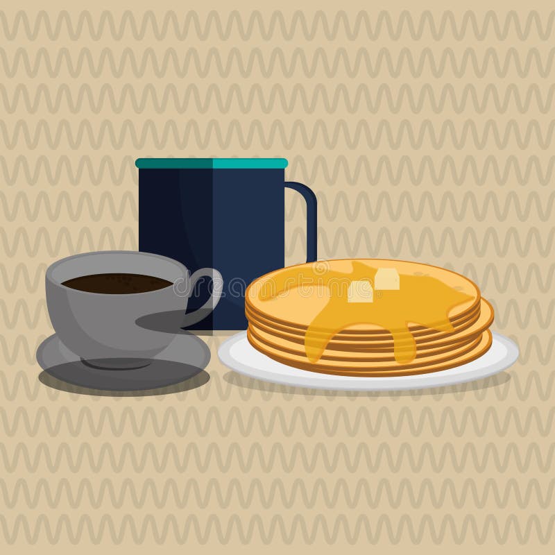 Breakfast Design , Vector Illustration Stock Vector - Illustration of ...