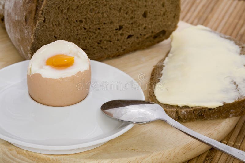 Breakfast egg stock photo. Image of bread, yellow, breakfast - 4571940