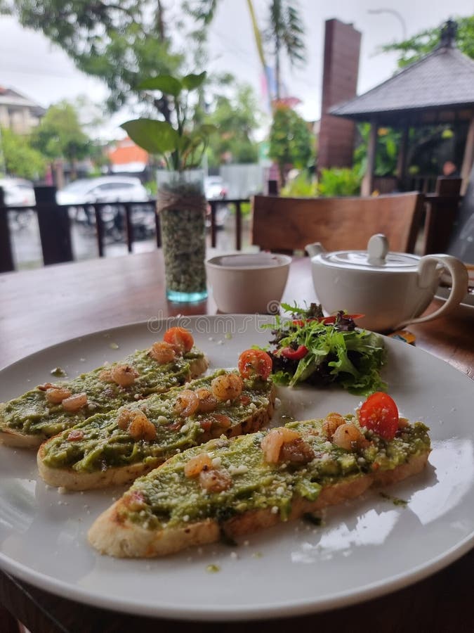 Breakfast with an Exotic Menu in Summer Stock Image - Image of exotic ...