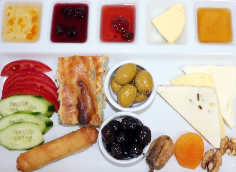 Breakfast Filled with Assorted Food Stock Photo - Image of baked, bread ...