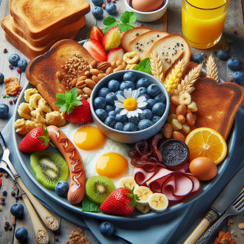 Breakfast the First Meal of the Day, Close Up, Photo V Stock Photo ...