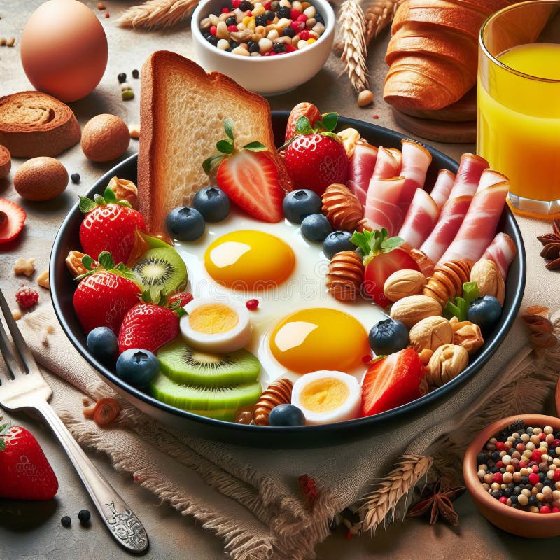 Breakfast the First Meal of the Day, Close Up, Photo V Stock Photo ...