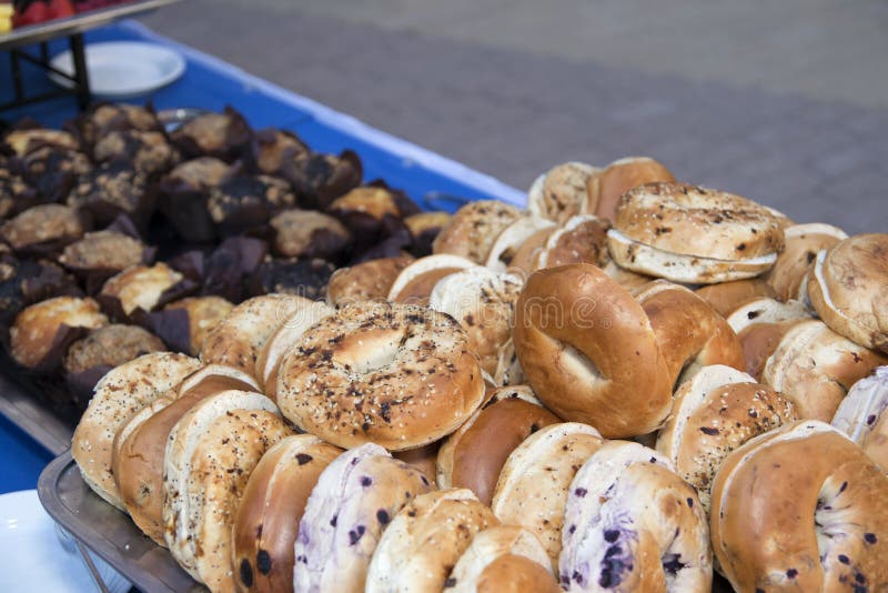 Breakfast Food Buffet stock photo. Image of bagel, catering - 45183330