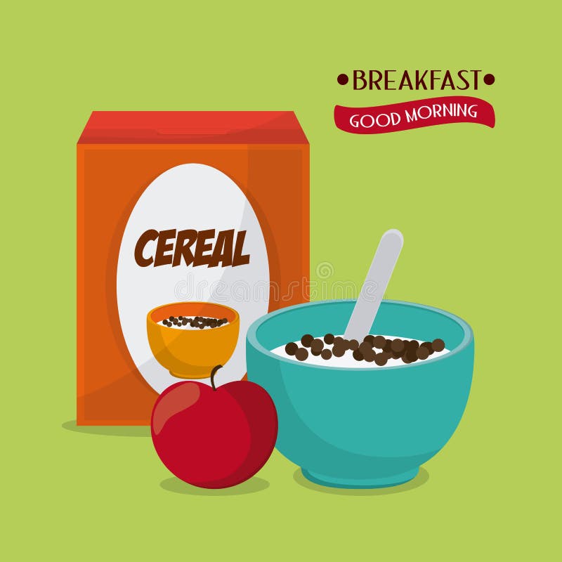 Breakfast food design stock vector. Illustration of cooking - 66297930