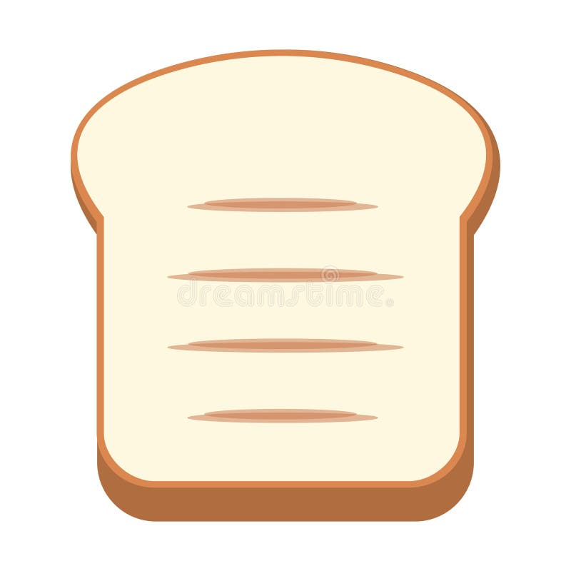 Breakfast Food Toast Bread Cartoon Illustration Stock Vector ...